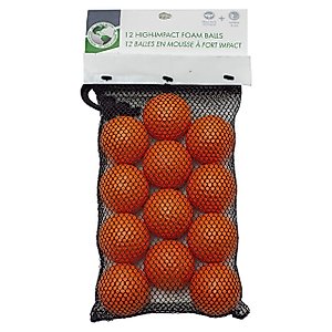 JEF World of Golf High Impact Foam Balls, Orange