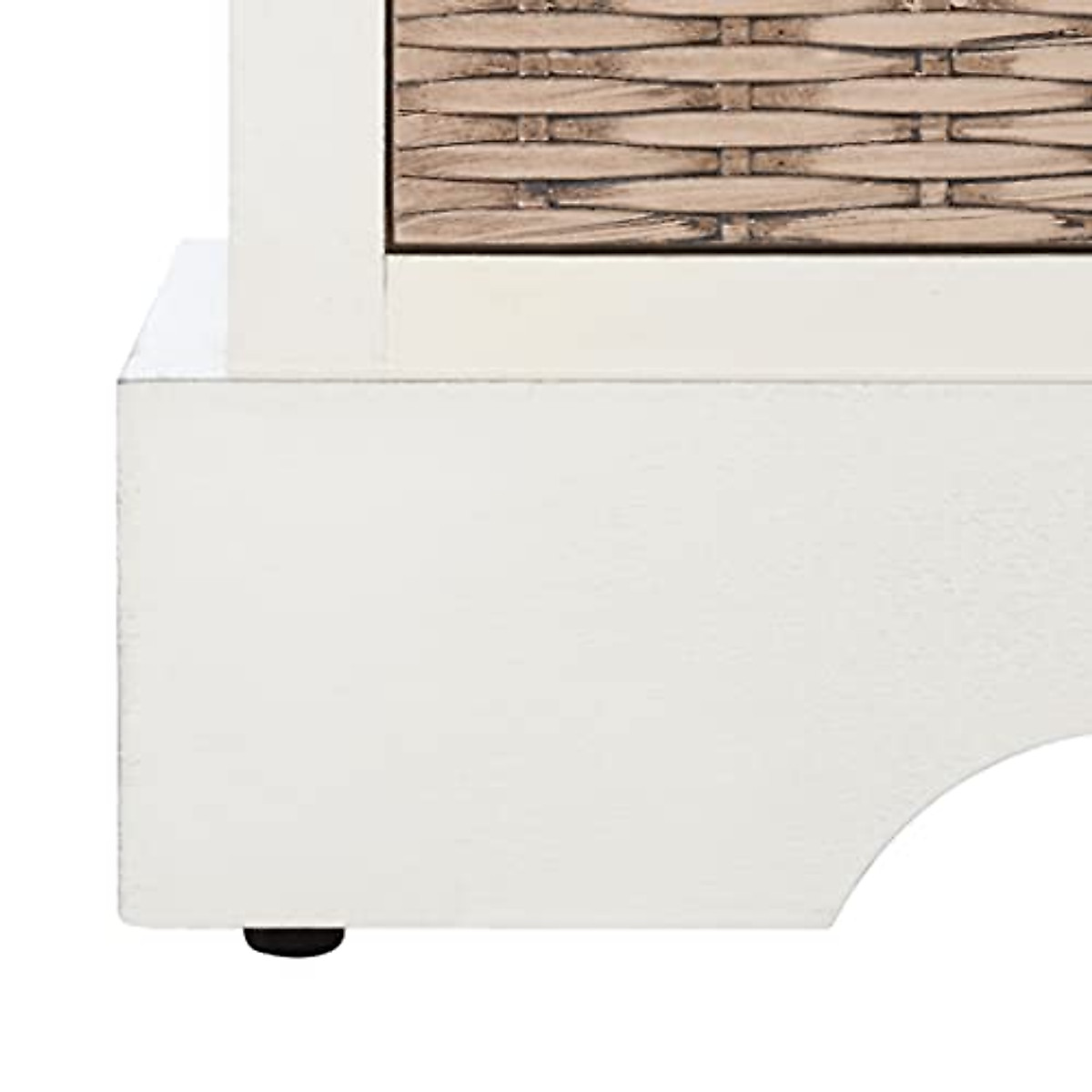 SAFAVIEH Home Collection Landers Distressed White 4-Drawer Media Stand (up to 55-inch Flat Screen TV)