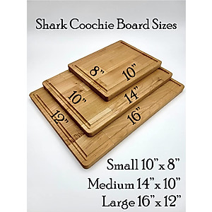 Shark Coochie Board Funny Maple Charcuterie Board - Multiple Designs and Personalization options