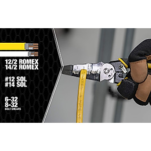 Southwire - 65028240 Tools & Equipment SNM1214HD Heavy Duty Forged Romex Stripper, Multifunctional, Ideal For Stripping 12/2 and 14/2 Romex