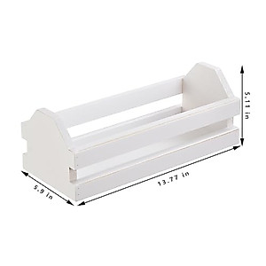 Roeveca Toilet Tank Tray Basket Toilet Paper Storage Farmhouse Decor Toilet Tank Topper Bathroom Storage Organizer Bathroom Organizer Countertop Container