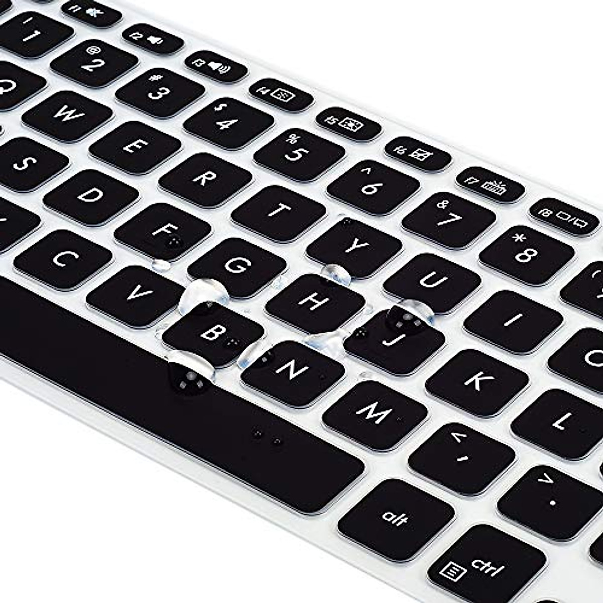 Keyboard Cover for ASUS VivoBook F512DA F512FA F512JA X512FA X512DA X515JA / ASUS VivoBook S512 S530UA S530FA Keyboard Cover Skin, ASUS VivoBook 15.6 inch Laptop Accessories, Black