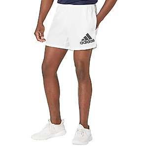 adidas Men's Run It Shorts, White, Large