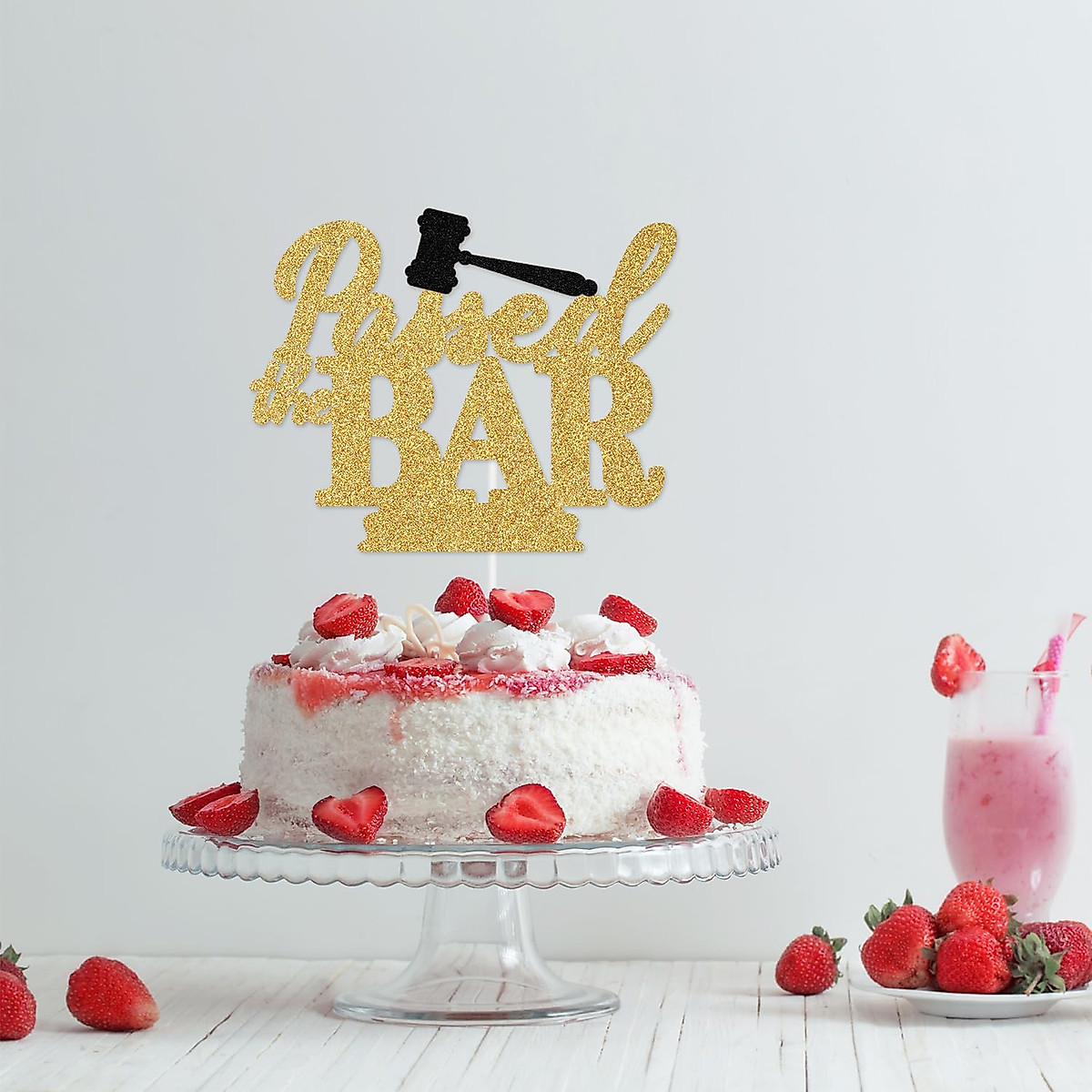 Jenrtvis Passed the Bar Cake Topper, Future Lawyer, Congrats Lawyer Cake Decorations, Lawyer Graduation Decorations, Law School Graduation Party Decorations, Congrats Grad Gold Glitter