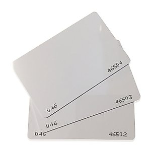 25 pcs 26 Bit Proximity CR80 Cards Weigand Prox Blank Printable Swipe Cards Compatable with ISOProx 1386 1326 H10301 Format Readers. Works with The vast Majority of Access Control Systems