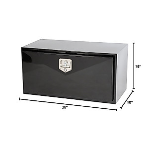 Dee Zee DB-2600 Steel Underbed Tool Box Black, L 36 in. x W 18 in. x H 18 in.