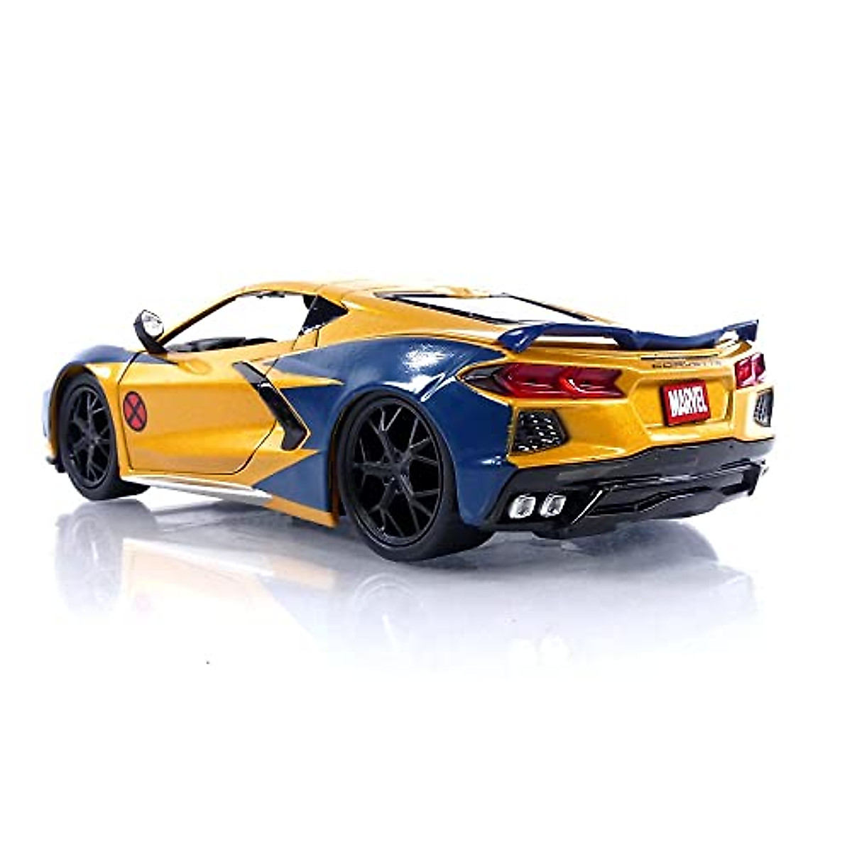 Jada Toys Marvel Wolverine X-Men 1:24 2020 Chevy Corvette Die-Cast Car with 2.75" Wolverine Figure