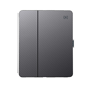 Speck Products Balance Folio Clear Case, Compatible with iPad Pro 11-Inch (2020), Gunmetal Grey Metallic/Clear