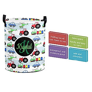 Floral Elephant Laundry Baskets With Name Text Bedroom Hamper Kitchen Organization Collapsible Storage Basket Clothes Hamper Organizer