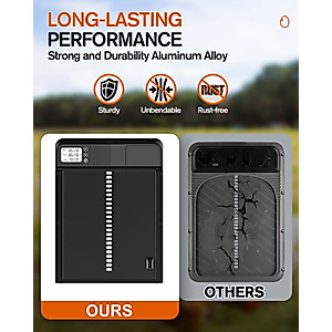 Hopet Automatic Chicken Coop Door with Timer Large LCD Display 2023 Upgraded Electric Battery Powered Aluminum Chicken Coop Door Accessories Poultry Door Opener Training Flock