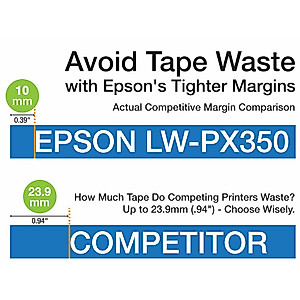 LABELWORKS Epson LW-PX350 Industrial Label Maker Kit for Home and Office - Complete Kit with Accessories - Shrink Tube, Sticker Labels, and Magnetic Tape Compatible, Portable Handheld Label Printer