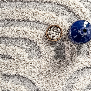 nuLOOM Maureen Modern Shag Area Rug, 8x10, Beige