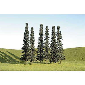 Bachmann Trains - SCENE SCAPES - 8"- 10" CONIFER TREES (3 per box) - O Scale