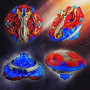 Crush Bey Battling Blades Starter Set | 1 Arena, 2 Launchers, 2 Burst Tops (Killer Deathscyther B-85, Doomscizor & Xcalibur)