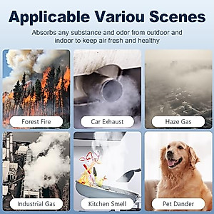 AP-1512HH & 200M Replacement Filter Compatible with Coway Airmega AP-1512HH and 200M Air Purifier, 2 True HEPA and 8 Carbon Pre-Filters, Compared to Part # 3304899