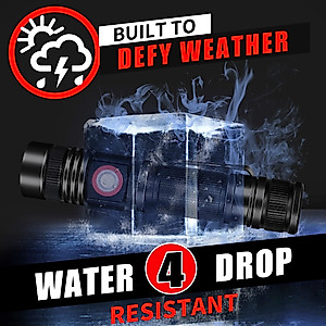 DARKBEAM USB Rechargeable LED Flashlight [2 Pack] T002 Super Bright XHP50 3000 Lumen Flash Light Lights Tactical Handheld Zoomable for Hiking, Biking, Outdoor Activity Patrol, Home, Emergency