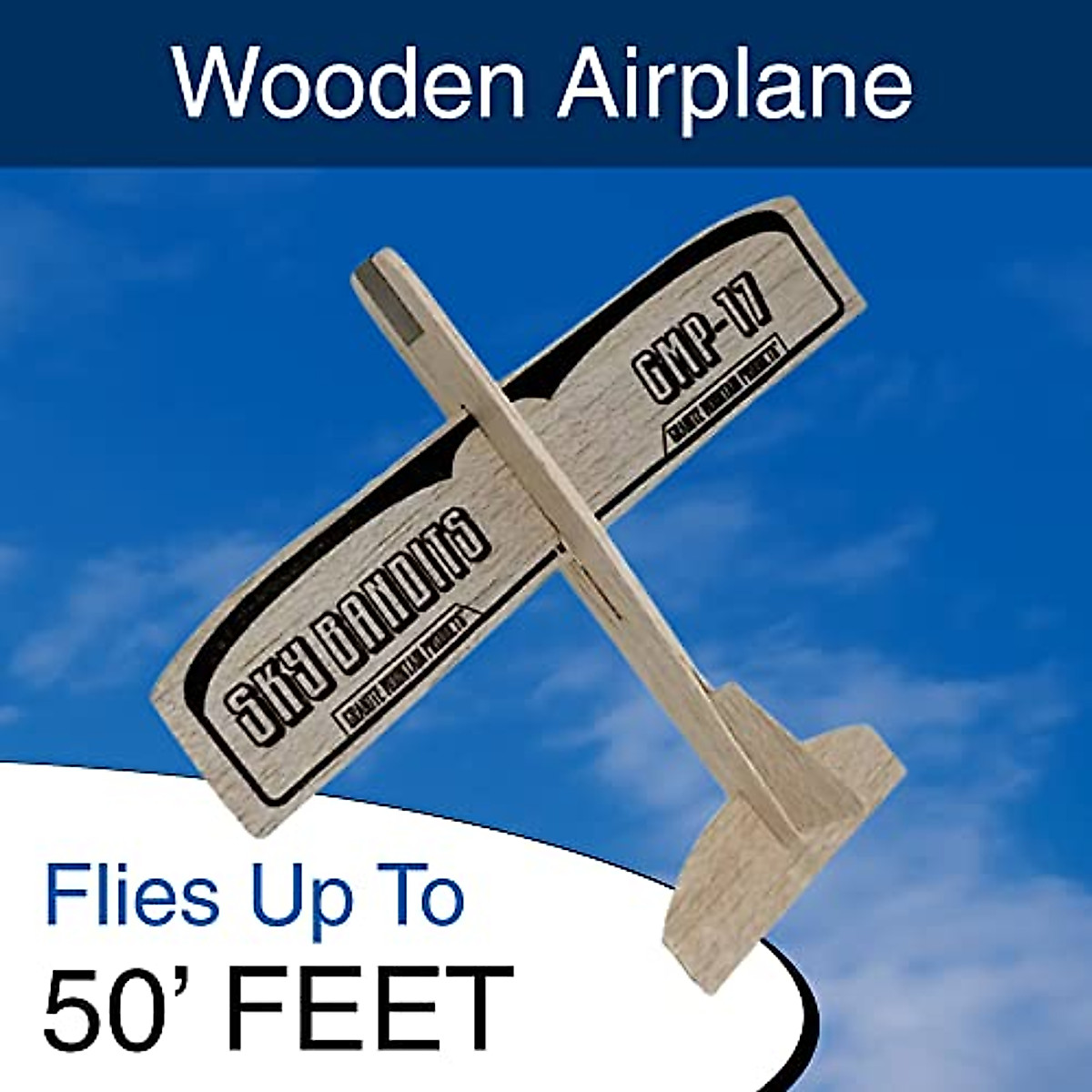 Granite Mountain Products Balsa Wood Planes Toys Set - 6 Balsa Glider Kits | Model Toy Airplane Kits | 6 Glider Planes | Classic Toys Perfect for Party Favors, Parties, BBQ's