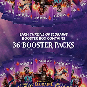 Magic: The Gathering Throne of Eldraine Booster Box | 36 Booster Pack (540 Cards) | Factory Sealed