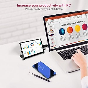 ELECROW 7 Inch Monitor 1024x600 Portable Touchscreen Monitor for Laptop Compatible with Raspberry Pi Banana Pi Jetson Nano Computer
