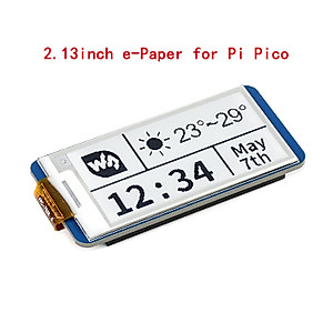 STEMDIY 2.13 inch 250X122 E-Paper E-Ink EPaper Display Screen Module HAT for RPI Raspberry Pi Pico Board