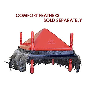 RentACoop Chick Brooder Heating Plate and Anti-Roost Cone Set - Brooder Heating Plate Warms Up to 15 Chicks - Chick Heater with 25 Adjustable Heights and 15 Watts - Safer Than Heat Lamps - 10" x 10"