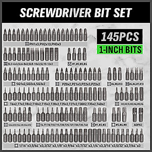 SWANLAKE 232PCS Ultimate Screwdriver Bit Set,Chrome Vanadium Steel Driver Bit Set, Includes Security Bits,Nut Driver, Ratchet Wrench and Bits Holder