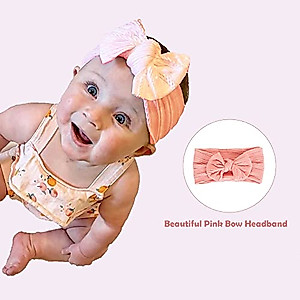 Yokakio Baby Monthly Milestone Blanket Girl, Milestone Blanket for Baby Girl, Track Growth and Age, Newborn Shower Gifts for Mom, Includes Floral Wreath & Pink Bow Headband, 60" X 40"