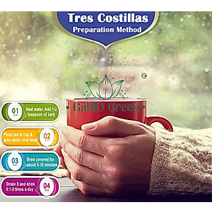 Palo Tres Costillas Tres Costillas, Three Ribs Stick for kidney, non-GMO, Gluten-free, Natural Herbs, tres Costillas herb, Tres Costillas wood, Resealable bag (4oz)