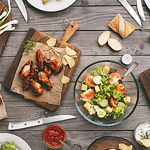 harriet Steak Knife Set, Serrated Steak Knives Set of 6, Full Tang German Stainless Steel Steak Knives, White