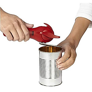 Kuhn Rikon Slim Safety Smooth Touch Can Opener, No Sharp Edges, LIDLIFTER®+ 6.5" Black