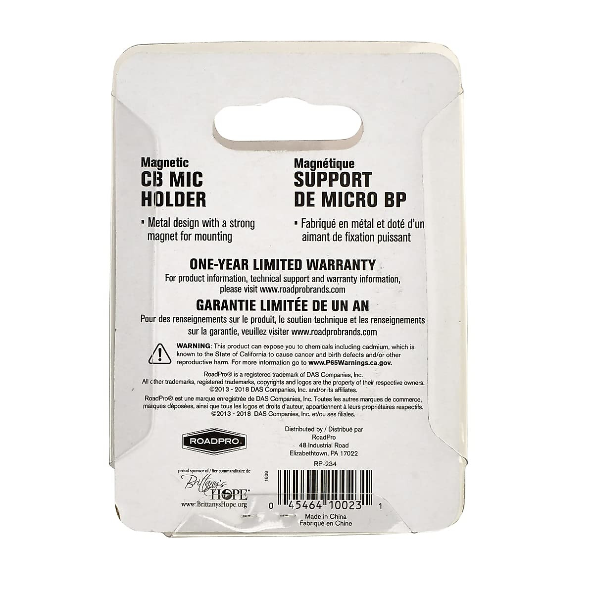 RoadPro RP-234 Magnetic CB Microphone Holder