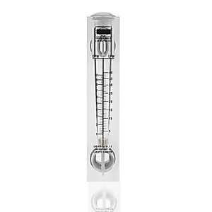 Water Meter, 1-10GPM 0.6MPa Knob Panel Type Liquid Meter, ZG1" Acylic Water Liquid Flowmeter for Measuring Rate of Liquid Medium