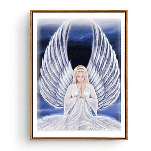 VKTECH Full Drill Angel 5D DIY Diamond Embroidery Painting Mosaic Cross Stitch Round Rhinestones Beads Kits Home Wall Decor