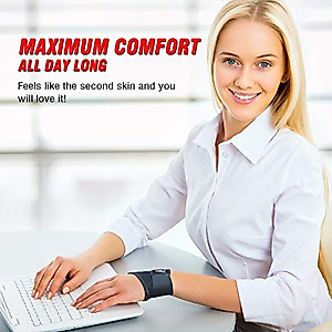 Wrist Brace for Carpal Tunnel, Comfortable and Adjustable Wrist Support Brace for Arthritis and Tendinitis, Wrist Compression Wrap for Pain Relief, Fit for Both Left Hand and Right Hand – Single