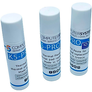 K5 PRO 3X10g 30g Viscous Thermal Paste for Thermal Pad Replacement Liquid Thermal Pad Putty Compatible with Apple iMac, Asus ROG, Acer Nitro, MSI laptops, RTX 3080, 3090, PS4, Nintendo Switch, Xbox