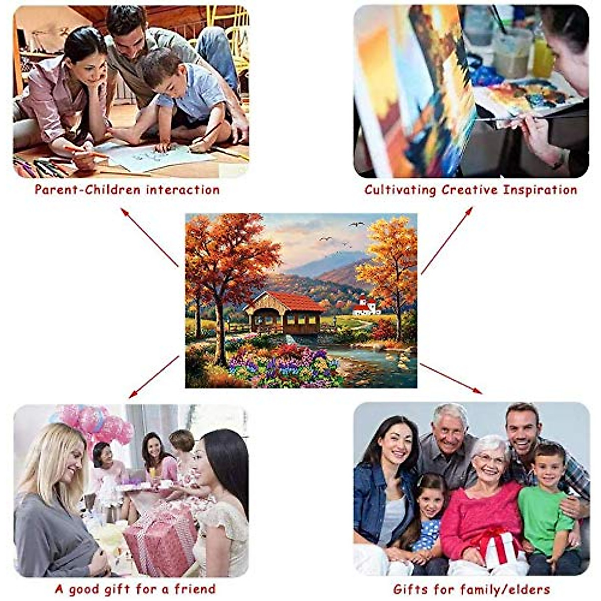 Coolstek Paint by Numbers Kits for Kids Adults Beginner, DIY Acrylic Oil Painting On Canvas,16 x 20 inch Flowers and Dogs-Without Framed