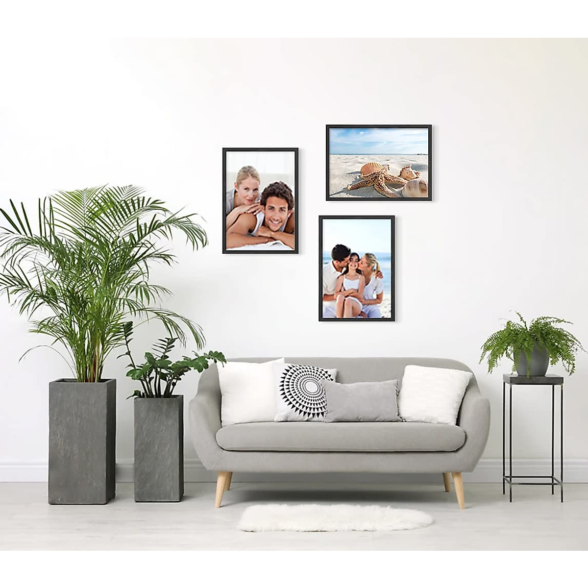 Veelot A3 Picture Frame Black Solid Wood Photo Frame Set of 3 with HD Plexiglass for Wall Collage Gallery Certificate Document Wall Mounting Display Home Decor(11.7X16.5)