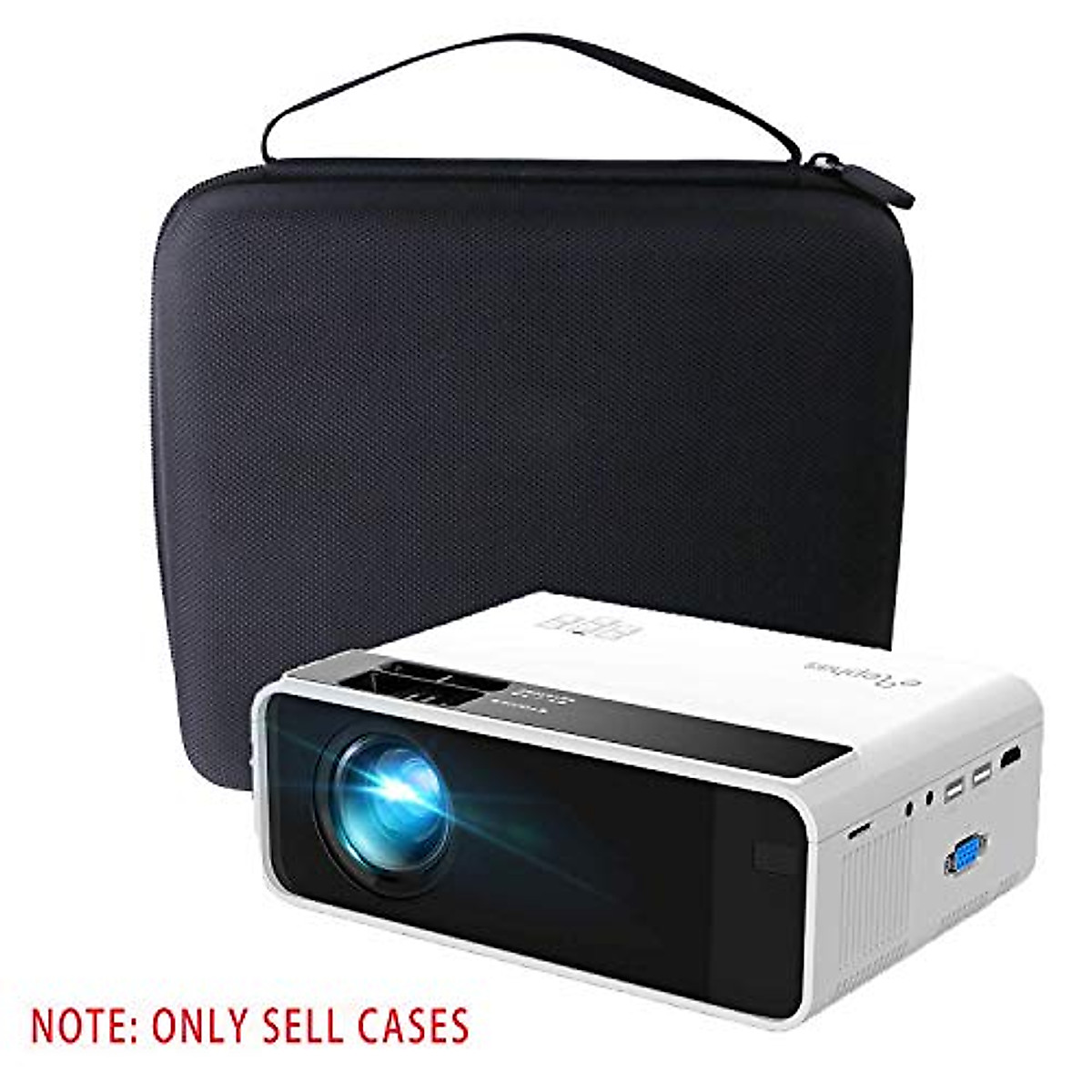 waiyu Hard Carrying Case for QKK Mini Projector 5500/CiBest Projector4500 lux LED Portable Home Theater Projector