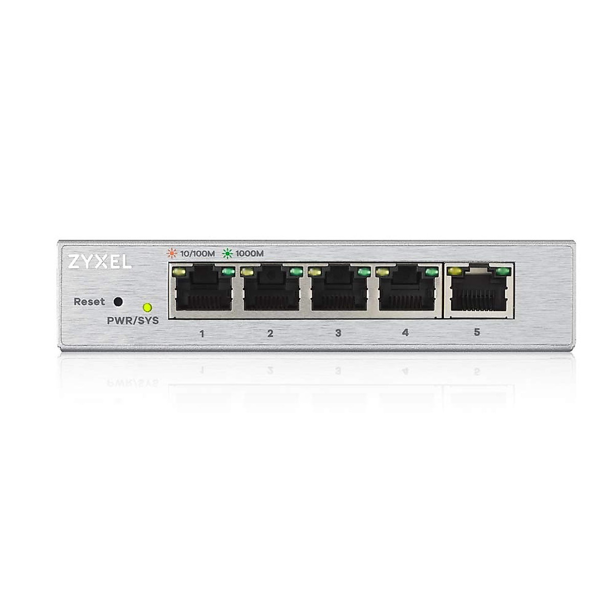 Zyxel 5-Port Gigabit Ethernet Web Managed Switch | VLAN Support | Sturdy Metal Case | Desktop or Wall-Mount | Fanless |Limited Lifetime Warranty | QoS | Ethernet Splitter | GS1200-5