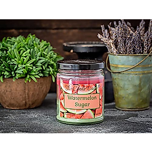 Watermelon Sugar - Juicy Watermelon Scented - Funny Double Pour 6 Oz Jar Candle - 40 Hour Burn Time - Poured in USA