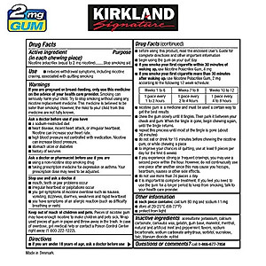 Kirkland Signature Quit Ice Mint Gum 2mg, 300 Pieces