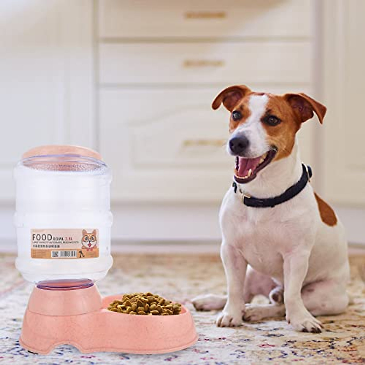 Ipetboom Automatic Gravity Dog Feeder Automatic Pet Feeder Food Dispenser: Dog Cat Dry Food Dispenser Dog Food Bowls Pet Feeding Container for Cats Dogs and Other Animals Dog Automatic Water Bottle
