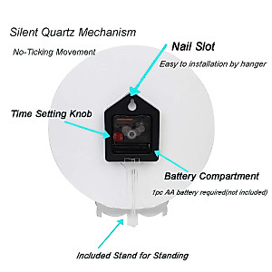 Naanle 3D Tropical Seashells Starfish on Summer Beach Sand Silent Square Wall Clock, 8 Inch Battery Operated Quartz Analog Quiet Desk Clock for Home,Office,School