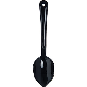 Carlisle FoodService Products 441003 High Heat Solid Plastic Spoon, 11", Black