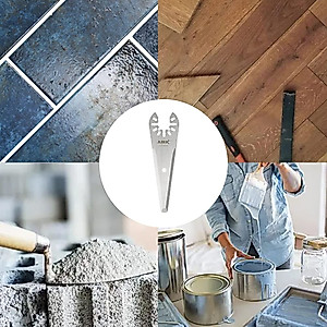 AIRIC Tapered Rigid Scraper Universal, 8 pcs Oscillating Multitool Blades, Compatible with Dewalt Fein Multimaster Porter Cable Black&Decker Bosch Dremel Rockwell etc. 1YQG8P