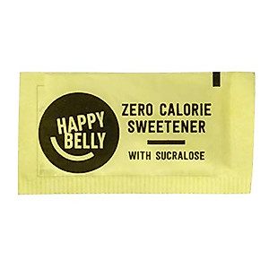 Amazon Brand - Happy Belly Zero Calorie Yellow Sucralose Sweetener Powder, 400 Packets, 14.1 ounce (Pack of 1)