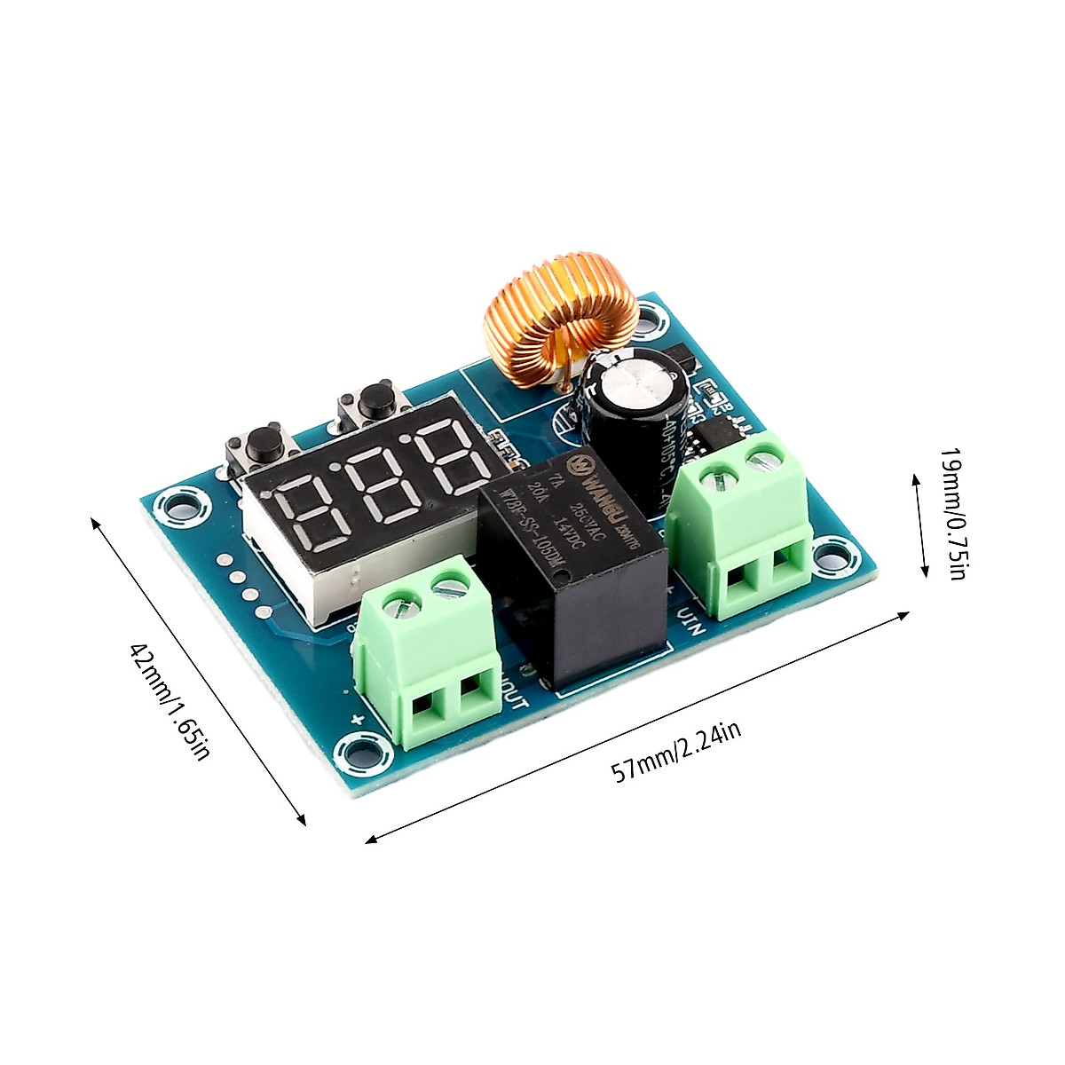 FORIOT 2Pcs XH-M609 Voltage Protection Digital Display Switch Module DC 12V-36V Low Voltage Disconnect Protection Over Discharge Protection Module