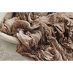 Honra Newborn Photography Props Baby Photo Posing Wraps Girls Boys Photoshoots Blanket Vintage Fringed Texture Layers (Coffee)