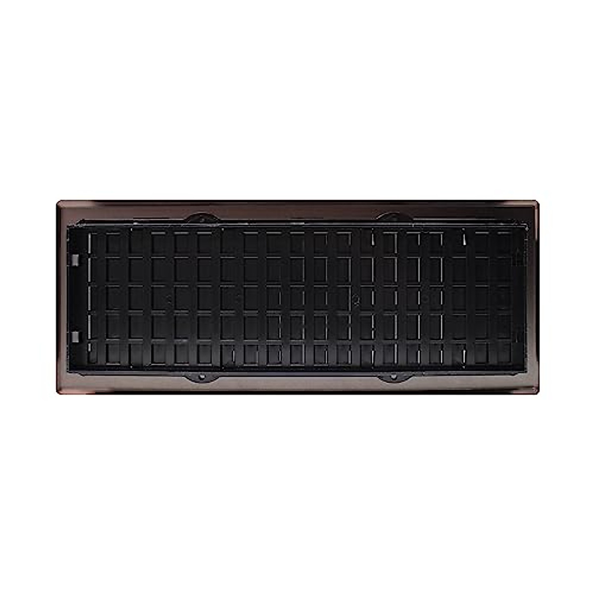 Decor Grates AJH412-RB Oriental Floor Register, 4x12 Inches, Rubbed Bronze Finish