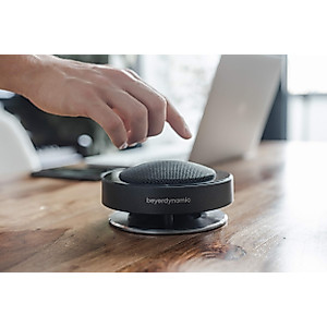 beyerdynamic PHONUM Bluetooth/USB Speakerphone - Beamforming Mics with 360° Voice-Tracking, Active Noise Cancelling, Compatible w/All Leading Platforms and Hardware Including Zoom, 12 Hour Battery